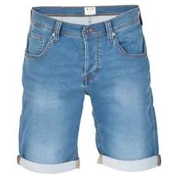 Mustang Jeans Shorts Herren Stretch Kurz Regular Fit Chicago Real X Regular Fit Blau Normaler Bund Knopfleiste W 31