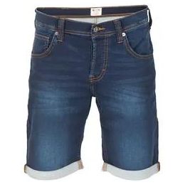 Mustang Jeans Shorts Herren Stretch Kurz Regular Fit Chicago Real X Regular Fit Blau Normaler Bund Knopfleiste W 34