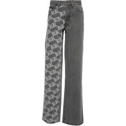 Karl Kani Jeans Damen Größe 28 grey denim / hellgrau