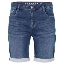 DENIMFY Jeans Shorts Herren Stretch Kurz Regular Fit DFAri Regular Fit Reißverschluss 33