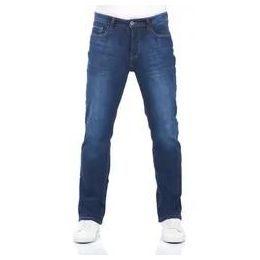 Riverso Jeans Herren Stretch Bootcut RIVFalko Bootcut Blau Normaler Bund Knopfleiste L 34