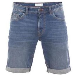 Tom Tailor Jeans Shorts Herren Stretch Kurz Regular Slim Fit Slim Fit Clean Mid Blau Normaler Bund Reißverschluss W 38