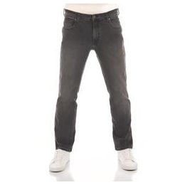 Wrangler Herren Jeans Texas Stretch Regular Fit Regular Fit Super Grau Normaler Bund Reißverschluss L 32