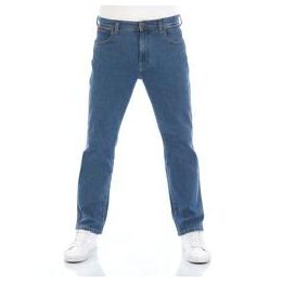 Wrangler Herren Jeans Texas Stretch Regular Fit Regular Fit Grün Island Normaler Bund Reißverschluss L 36