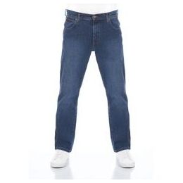 Wrangler Herren Jeans Texas Stretch Regular Fit Regular Fit Blau Blast Normaler Bund Reißverschluss L 30