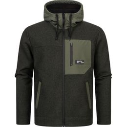 Ragwear Fleece Jacket 'Brodney' male Green size XL