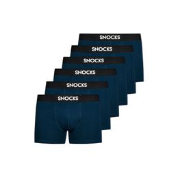 SNOCKS Boxershorts Herren Gr&ouml;&szlig;e S navy / schwarz / wei&szlig;