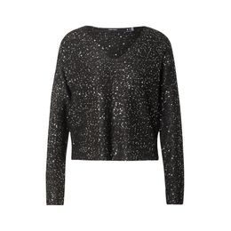 V&eacute;ro Moda VERO MODA Pullover 'VMLEILANI' Damen Gr&ouml;&szlig;e L schwarz / transparent