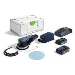 FESTOOL Akku-Exzenterschleifer ETSC 2 150 4,0 I-Plus + 15er Schleifmittel-Set