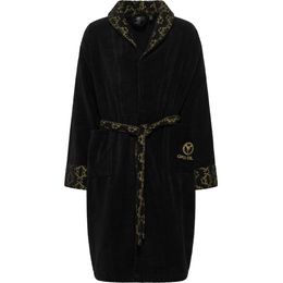Carlo Colucci Short Bathrobe 'Raffael' male Black size XXL