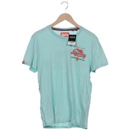 Superdry Herren T-Shirt, türkis, Gr. 54