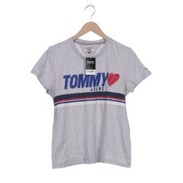 Tommy Jeans Damen T-Shirt, grau, Gr. 42