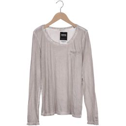 EDC by Esprit Damen Langarmshirt, grau, Gr. 36