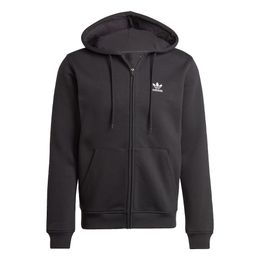 adidas originals Sweatjacke 'Trefoil Essentials' Herren Gr&ouml;&szlig;e M schwarz / wei&szlig;