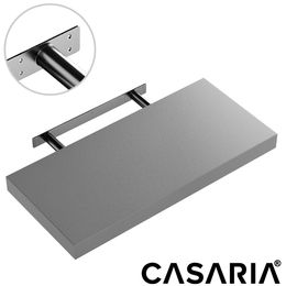 Casaria Wandregal Schweberegal 50cm grau + Halterung