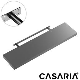 Casaria Wandregal Schweberegal 90cm grau + Halterung