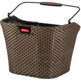 Fahrradkorb Klickfix "Vorderradkorb Structura" Taschen Gr. B/H/T: 34cm x 27cm x 25cm, braun