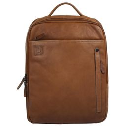 XZONE Laptoprucksack X-ZONE Gr. B/H/T: 37cm x 28cm x 10cm, braun (cognac) Rucksäcke echt Leder