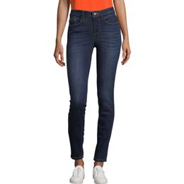 Skinny-fit-Jeans Tom Tailor Gr. 26, Länge 32, grau (dark-stone-washed) Damen Jeans in figurbetonter 5-Pocket-Form