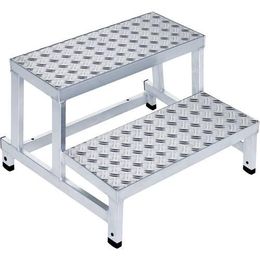 MUNK Günzburger Steigtechnik 50410 Aluminium Treppe Arbeitshöhe (max.): 2.4 m Silber 5.3 kg