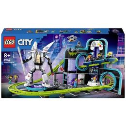 Lego City 60421 LEGO® CITY Achterbahn mit Roboter-Mech