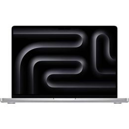 Apple MacBook Pro 14 (M4/2024) 35.6 cm (14 Zoll) 16 GB RAM 1 TB SSD 10-Core CPU mit 4 Performance-Kernen und 6 Effizienz-Kernen 10-Core GPU Silber MW2X3D/A