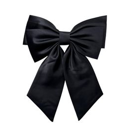 FILIPPA FIRENZE Damen Schmuckset "Big Bow", schwarz, Polyester, Schmuck_Sets, mit großer Doppel-Schleife aus schwarzem Satin