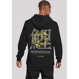 F4NT4STIC Herren Kapuzenpullover "Koi Golden Gai", schwarz, Gr. XXL, Obermaterial: 65% Baumwolle, 35% Polyester, Pullover, Print