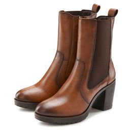 Lascana Damen Stiefelette, Gr. 41, braun, Obermaterial: 100% Rindsleder. Decksohle: 100% Synthetik. Futter: 100% Synthetik. Laufsohle: 100%