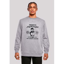 F4NT4STIC Herren Sweatshirt "Frostys Snowflake Cafe Retro Weihnachten Sign", grau, Gr. XXL, Obermaterial: 50% Baumwolle, 50% Polyester, Sweatshirts,