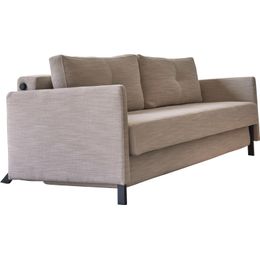 Schlafsofa, B:154cm H:77cm T:103cm, beige, INNOVATION LIVING , Kinderzimmer, Sofas, "Cubed Klappsofa, hochwertige Schlaffunktion, Design und extra