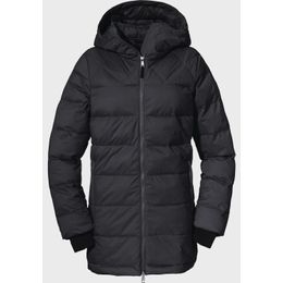 Schöffel SCHÖFFEL Damen Parka "Insulated Parka Boston L", schwarz, Gr. 34, Oberstoff : Aussenseite: 100% Polyester (Membran: Polyurethan) Futter : 100%