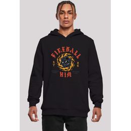 F4NT4STIC Herren Kapuzenpullover "Stranger Things Fireball Dice 86 Netflix TV Series", schwarz, Gr. L, Obermaterial: 65% Baumwolle, 35% Polyester,