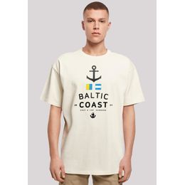 F4NT4STIC Damen T-Shirt "Ostsee Baltic Sea Knut & Jan Hamburg", beige, Gr. XS, Obermaterial: 100% Baumwolle, Shirts, Print