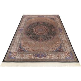 Teppich Wecon Home, B:200cm H:5mm L:290cm, blau, Modal, Wohnzimmer, Teppiche, "T&auml;briz", Wohnzimmer, Orient Design