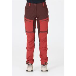 WHISTLER Damen Softshellhose "Kodiak", rot, Gr. 46, mehrfarbig, 94% Nylon, 6% Elasthan, Hosen, mit praktischen Taschen
