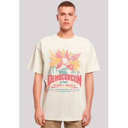 F4NT4STIC Damen T-Shirt "Stranger Things Demogorgon Poster", beige, Gr. XL, Obermaterial: 100% Baumwolle, Shirts, Premium Qualit&auml;t