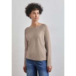 Street One Damen Strickpullover, beige, Gr. 34, unifarben, Stoff, 30% Polyester, 29% Polyacryl, 21% Viskose, 20% Nylon, Pullover, mit