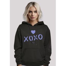 F4NT4STIC Damen Kapuzenpullover "Valentinstag xoxo", schwarz, Gr. XS, Obermaterial: 65% Baumwolle, 35% Polyester, Pullover, Hoodie, Warm, Bequem