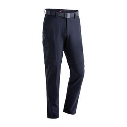 Maier Sports Herren Funktionshose "Torid slim zip", blau, Gr. 98, 90% Polyamid, 10% Elasthan, Hosen, Herren Wanderhose, zipp-off Outdoor-Hose, 4