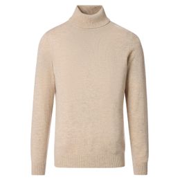 Venti Herren Rollkragenpullover "Venti Rollkragenpullover uni", beige, Gr. XL, 80% Wolle, 20% NY, Pullover