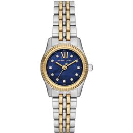 Quarzuhr Michael Kors "PETITE LEXINGTON" Armbanduhren edelstahlfarben, goldfarben Damen Armbanduhr, Damenuhr, Edelstahlarmband, analog, Glassteine