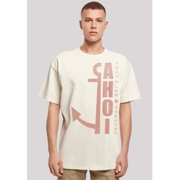 F4NT4STIC Herren T-Shirt "Ahoi Anker Knut & Jan Hamburg", beige, Gr. L, Obermaterial: 100% Baumwolle, Shirts, Print