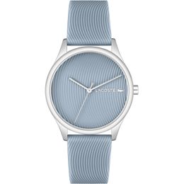 Lacoste Damen Quarzuhr "FALDA", blau, Armbanduhren, Armbanduhr, Damenuhr, Mineralglas, analog, Silikonarmband