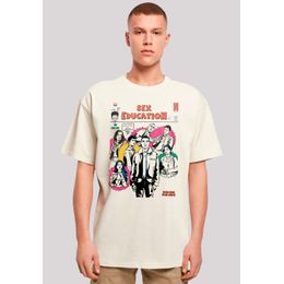F4NT4STIC Damen T-Shirt "Sex Education Magazine Cover Netflix TV Series", beige, Gr. XS, Obermaterial: 100% Baumwolle, Shirts, Premium Qualit&auml;t