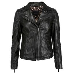 Mustang Damen Lederjacke "31020253", schwarz, Gr. L, Obermaterial: 100% Lammleder; Futter: 100% Baumwolle; &Auml;rmelfutter: 100% Polyester, Jacken