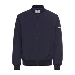 Champion Herren Blouson, blau, Gr. M, unifarben, Stoff, Obermaterial: 74% Polyamid, 15% Polyester, 11% Elasthan, Jacken