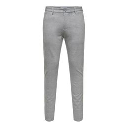 Only & Sons ONLY & SONS Herren Chinohose "ONSMARK SLIM CHECK PANTS 9887 NOOS", grau, Gr. 32, kariert, Web, Obermaterial: 64% Viskose, 31% Polyester, 5% Elasthan,