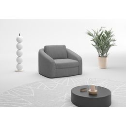 Sit & More Sessel SIT & MORE, B:116cm H:88cm T:104cm, grau, 100% Polyester, Sessel, "Jazz"