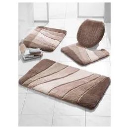 Badematte Meusch Badematten Gr. rechteckig (80cm x 150cm),, grau (taupe)